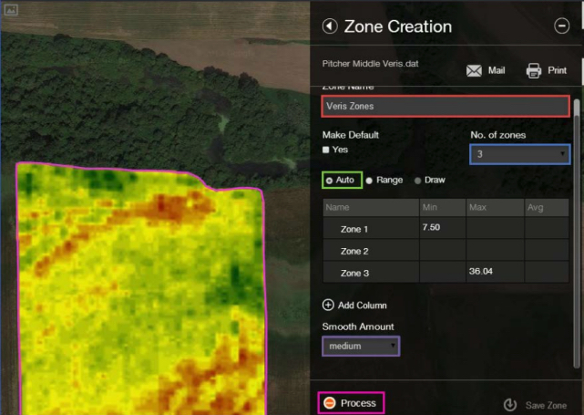 Creating Zones from Soil Sample Data – AgVerdict Help Page