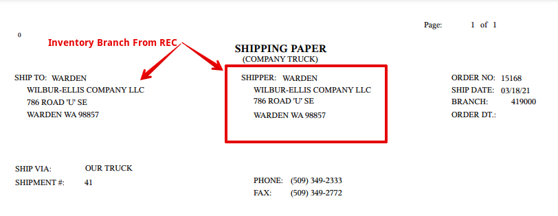 Shipping Papers – AgVerdict Help Page