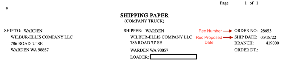 Feature Enhancement: Rec Based Shipping Papers – AgVerdict Help Page